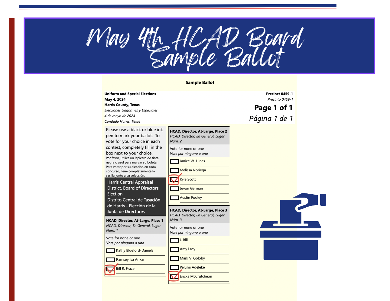 May 4, 2024 Election – Harris County Republican Party Precinct 0459 ...